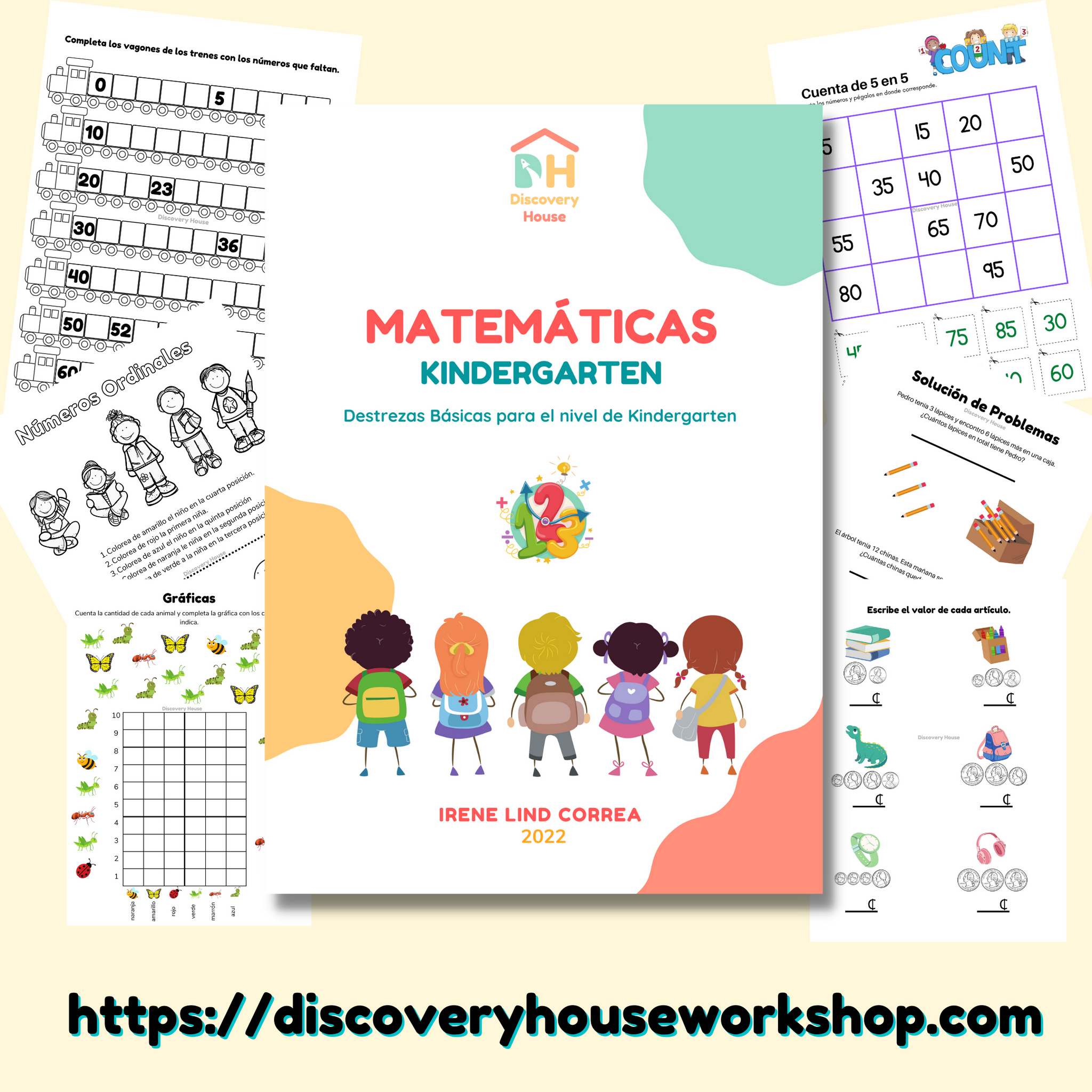Matemáticas Kindergarten (Hojas de Tareas) – Discovery House Workshop